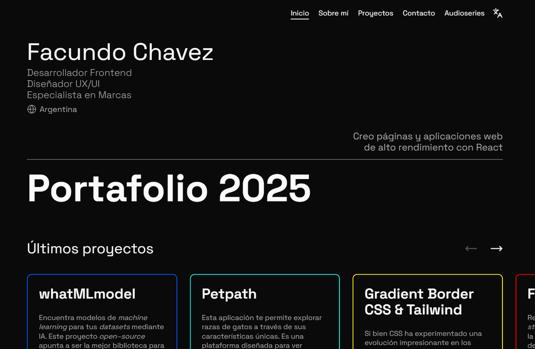 Facundo Chavez | 2025 Portfolio